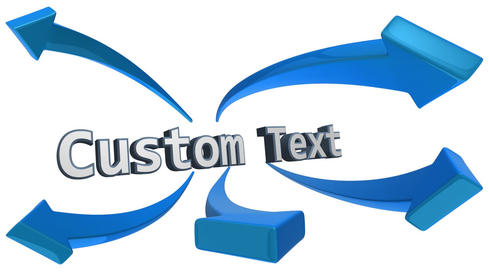 Word Arrows Custom Text