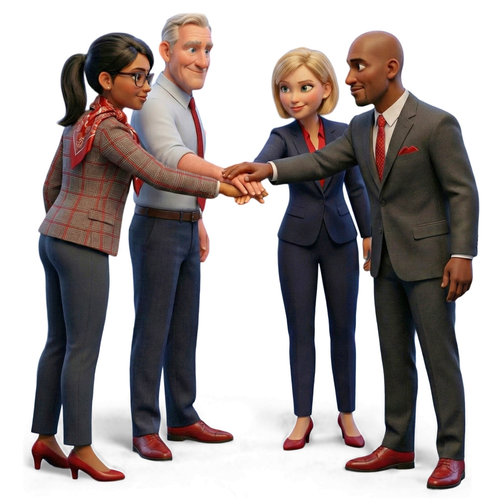 Team Business Unity Clipart for PowerPoint