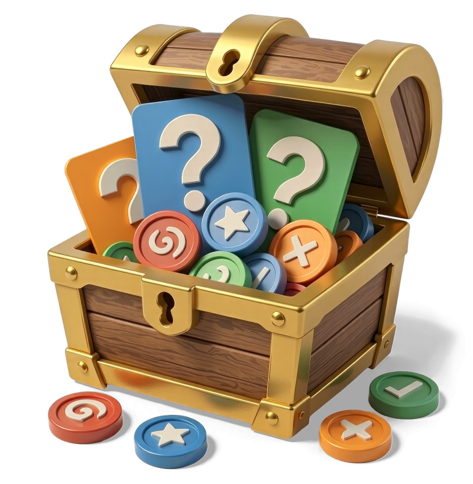 Mystery Treasure Chest - A Presentation Clipart