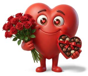 Valentine Hearts Presentation Clipart