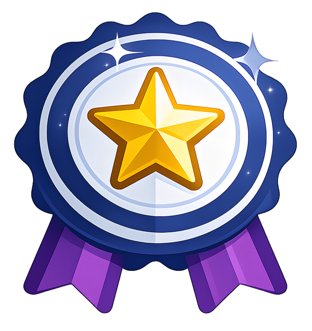 Ribbon Badge Star Icon - Clipart for PowerPoint
