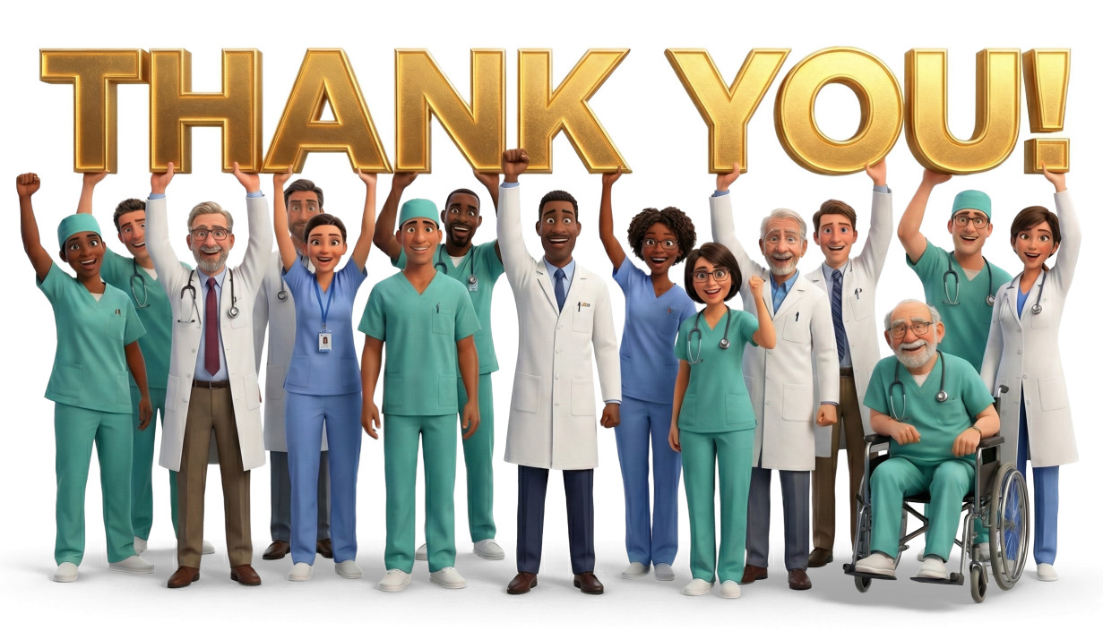 Medical Team Thank You - A Presentation Clipart
