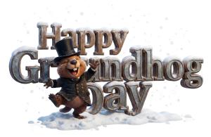 Groundhog Day Celebration Animation