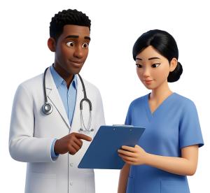 X-Ray Doctor Character Animated Clipart