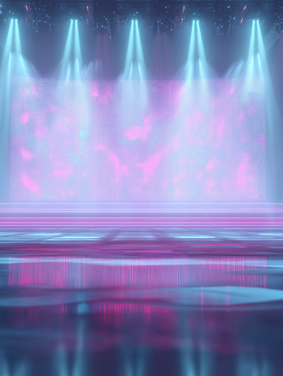 Colorful Stage Lighting Background - A PowerPoint Background