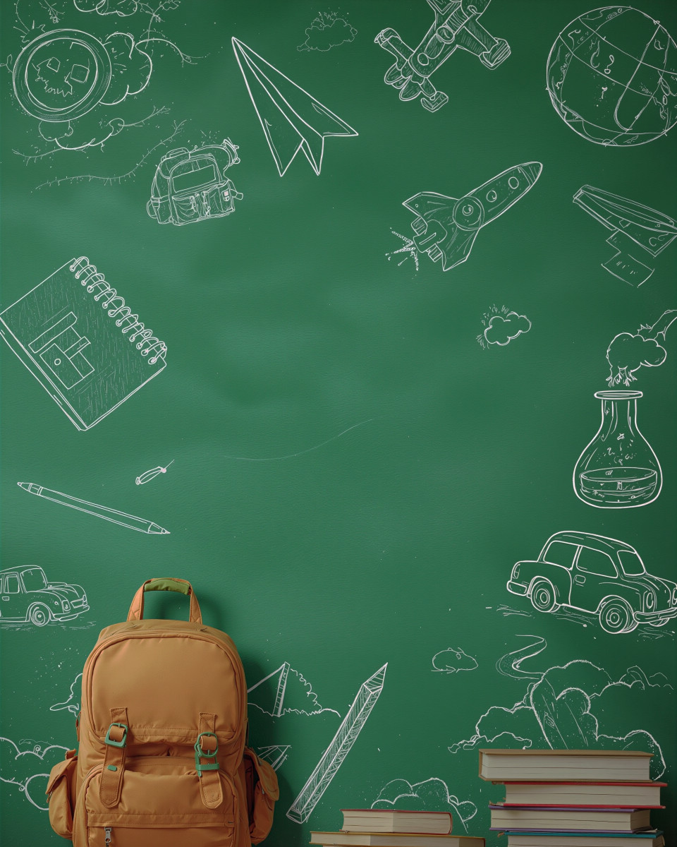 Chalkboard Education Background - A Background for PowerPoint