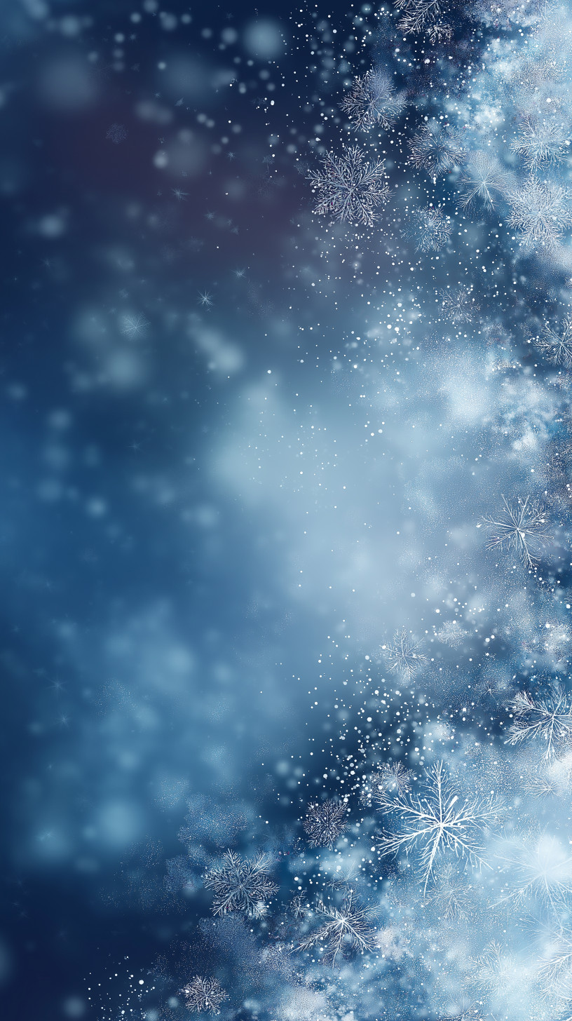 Winter Snowflake Background - A Background for PowerPoint