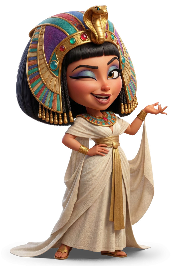 Cleopatra Historical Character - Presentation Clipart