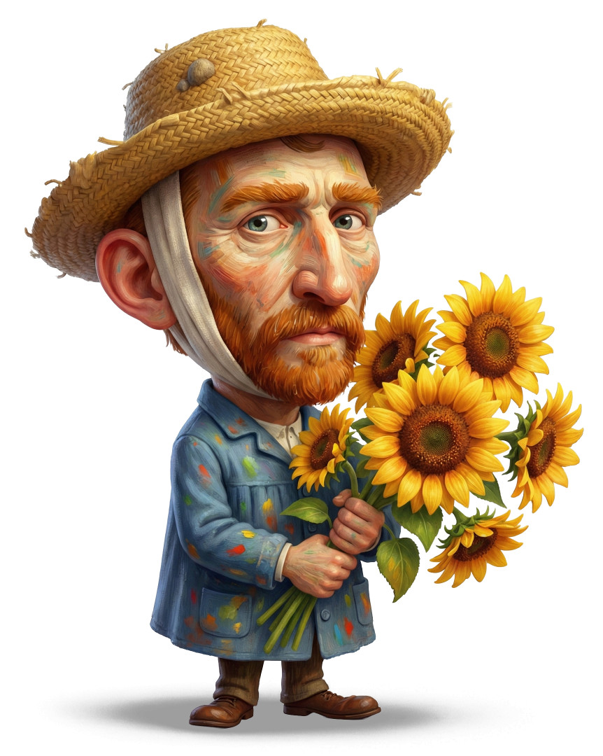 Vincent Van Gogh - A Presentation Clipart