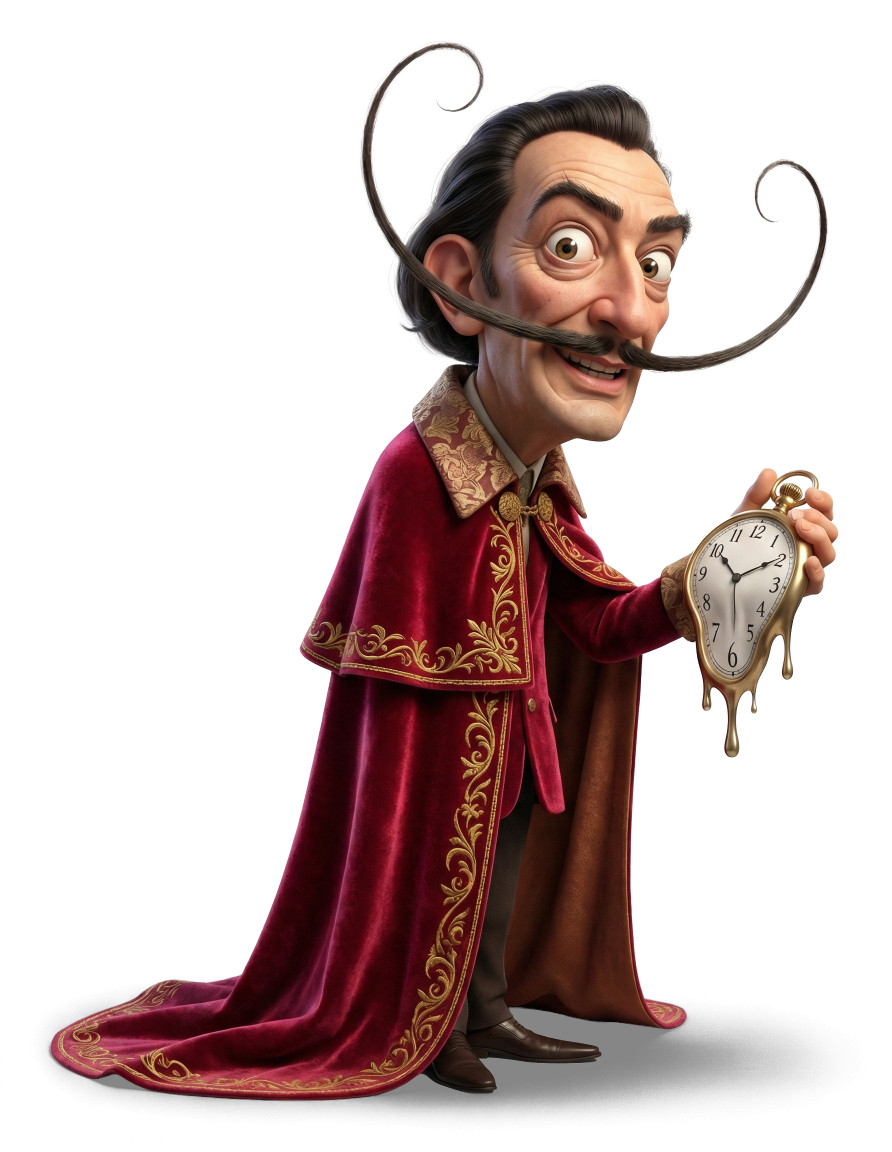 Salvador Dali Pocket Watch - Clipart for PowerPoint