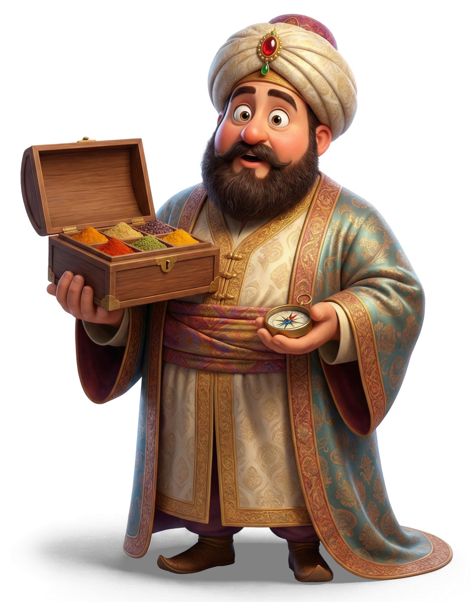 Marco Polo Explorer Character Ppt Clipart