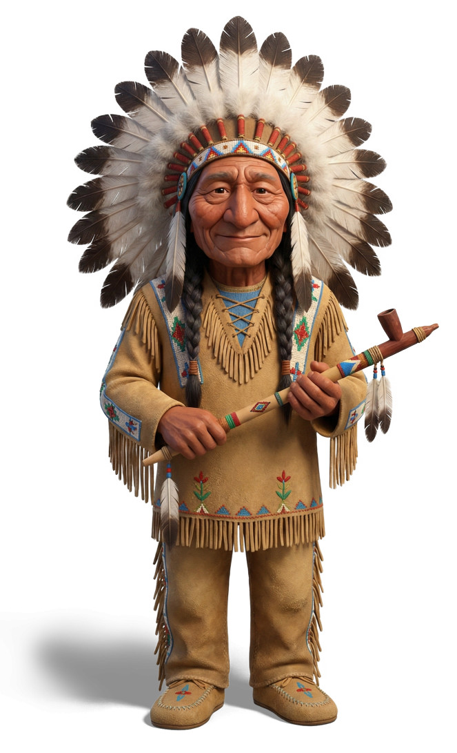 Sitting Bull Native American - A Presentation Clipart