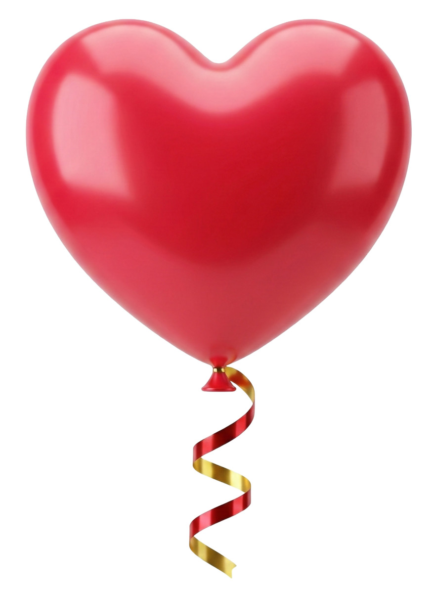 Heart Shaped Balloon Ppt Clipart