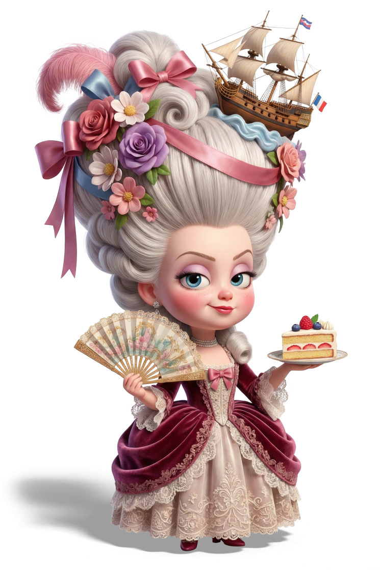 Marie Antoinette Historical Character PPT Clipart