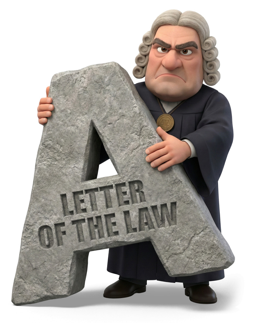 Letter Of The Law Judge Presentation Clipart