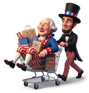 Presidents Day Desk Presentation Clipart