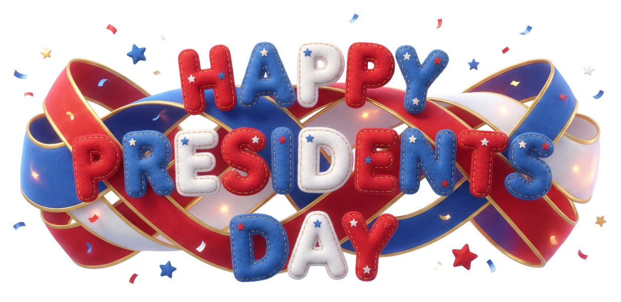 Presidents Day Banner Presentation Clipart
