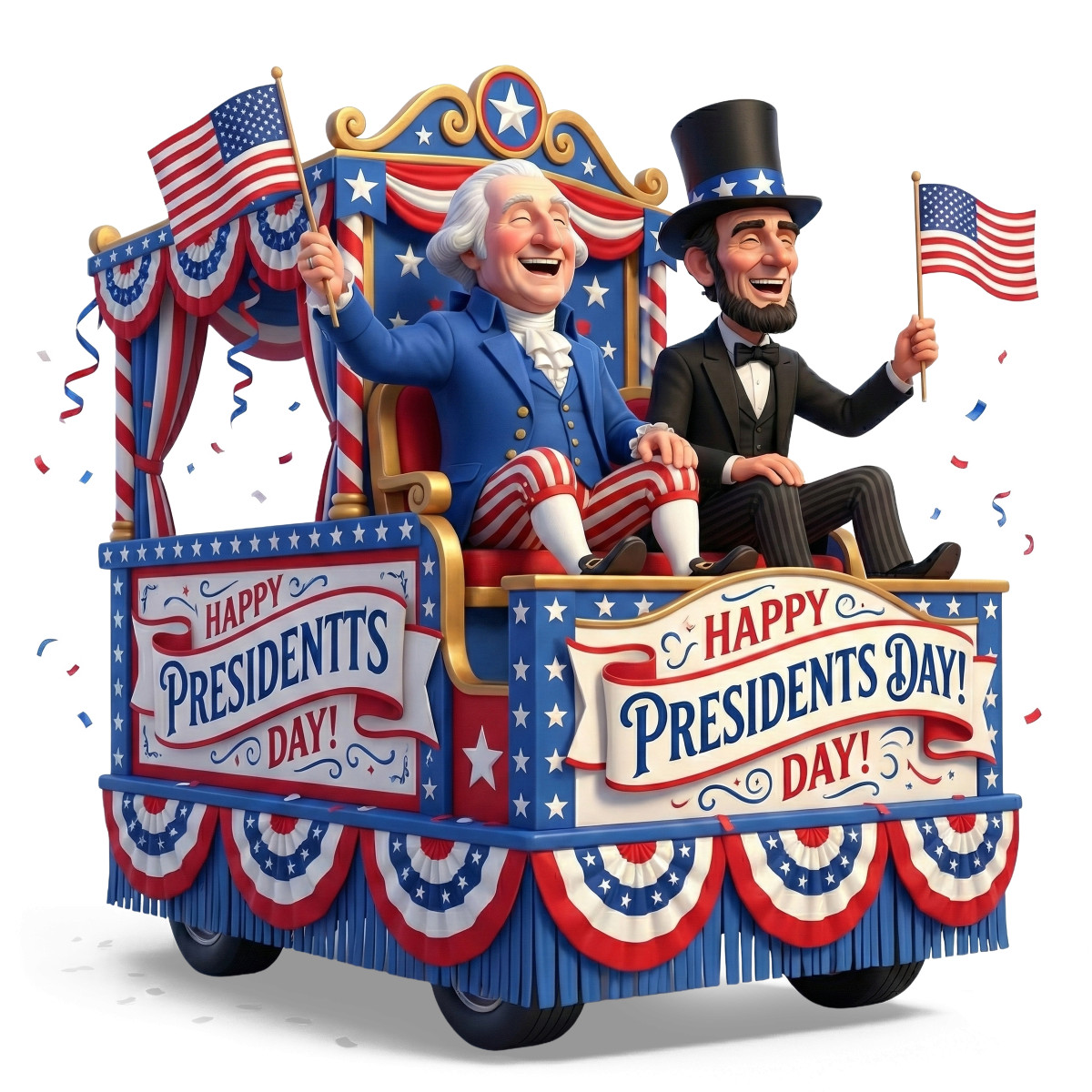 Presidents Day Parade Clipart for PowerPoint