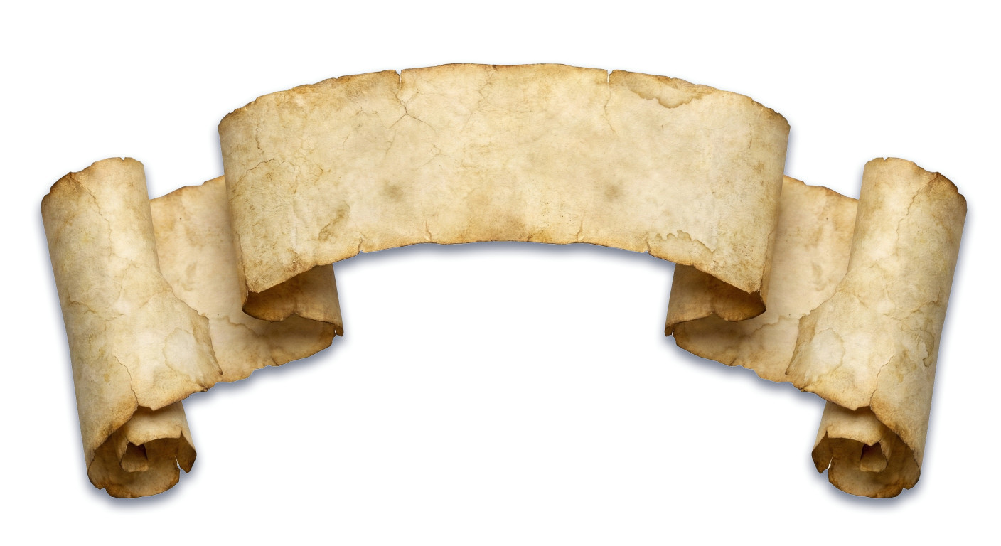 Parchment Banner Curved PPT Clipart