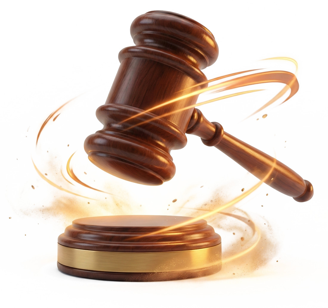 Action Gavel Pound PPT Clipart