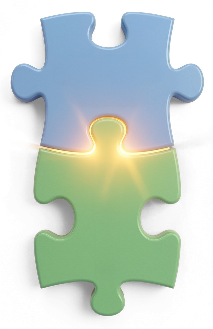 Puzzle Connection Clipart for PowerPoint