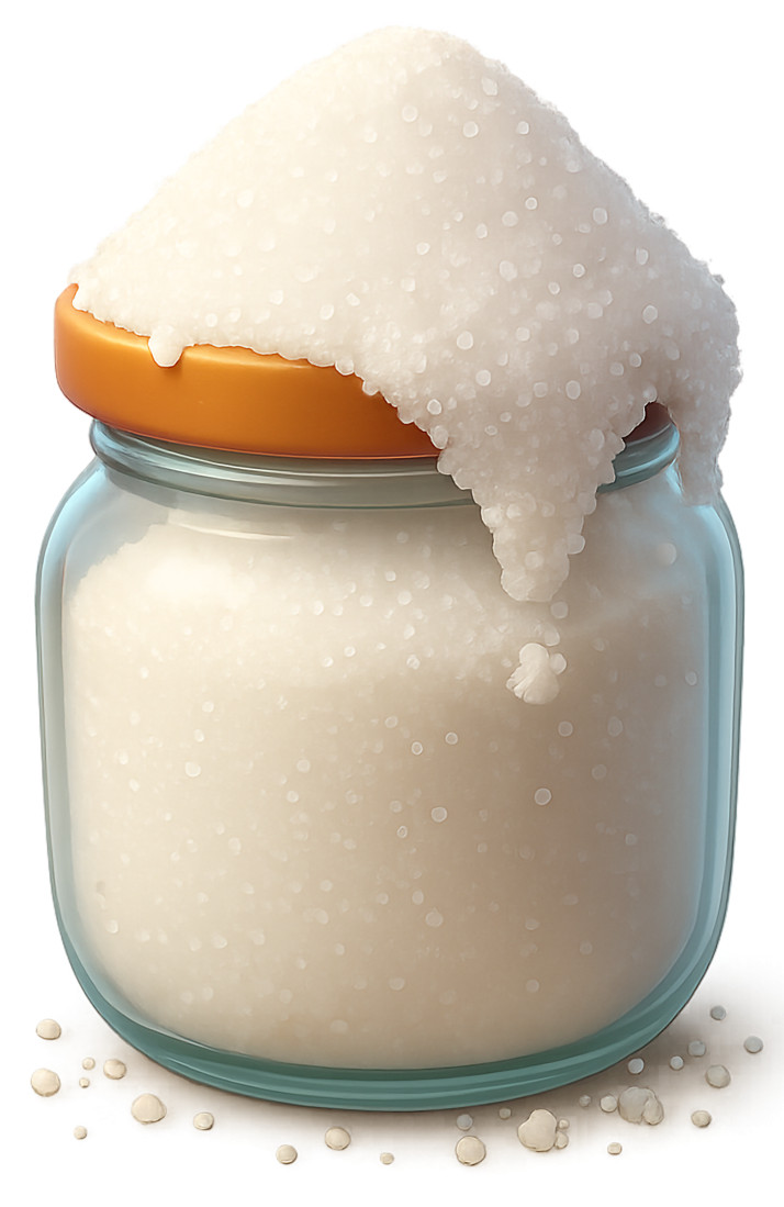 Overflowing Sugar Jar PPT Clipart