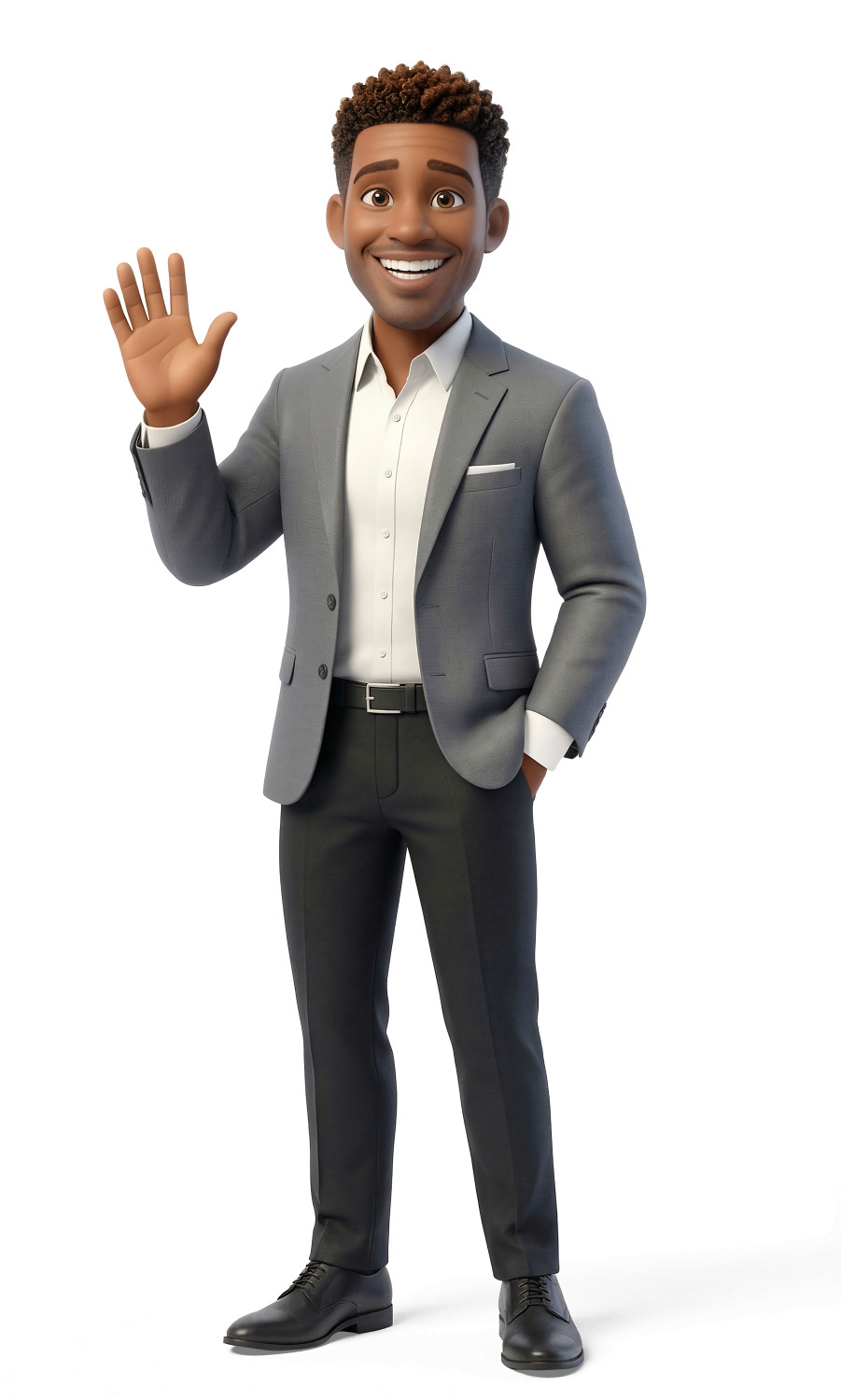 John Friendly Wave Clipart for PowerPoint