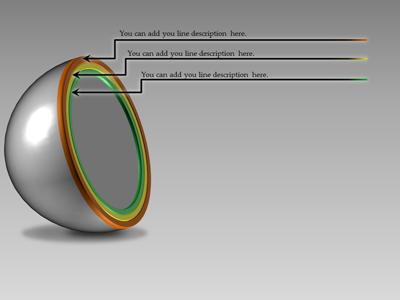 Seven Sliced Sphere Layers And Core | A PowerPoint Template from ...