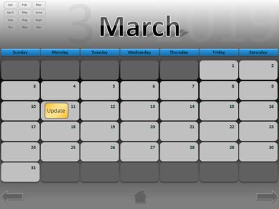 2016 Interactive Calendar | A PowerPoint Template from PresenterMedia.com