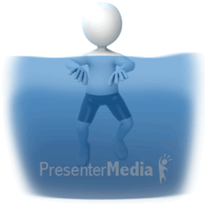 Stick Figure Swimmer