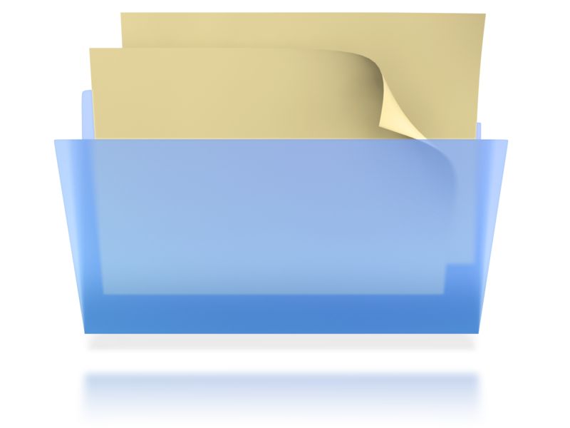 Blue Folder Clip Art