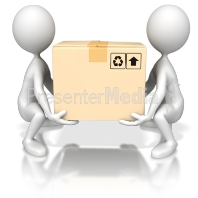 Stick Figure Team Lift - 3D Figures - Great Clipart for Presentations ...