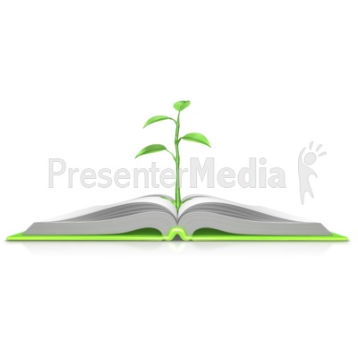 Plant Growing Out Of Book - Presentation Clipart - Great Clipart for ...