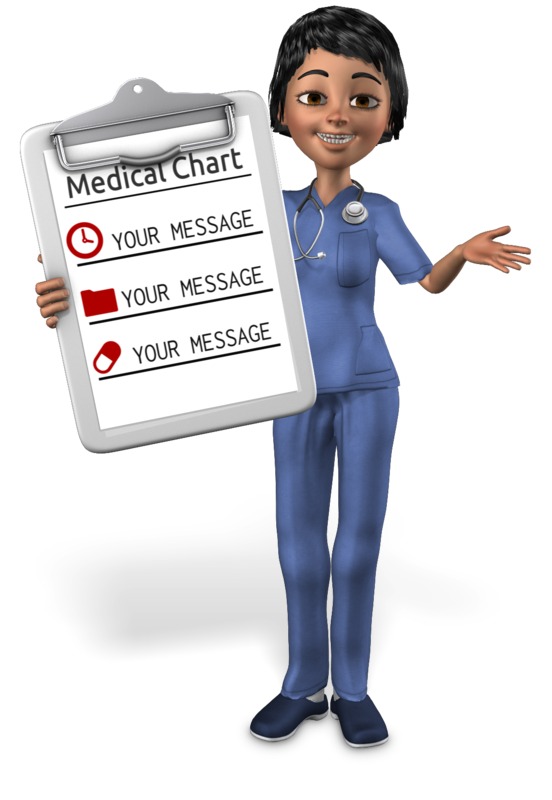 Nurse Charting Clipart
