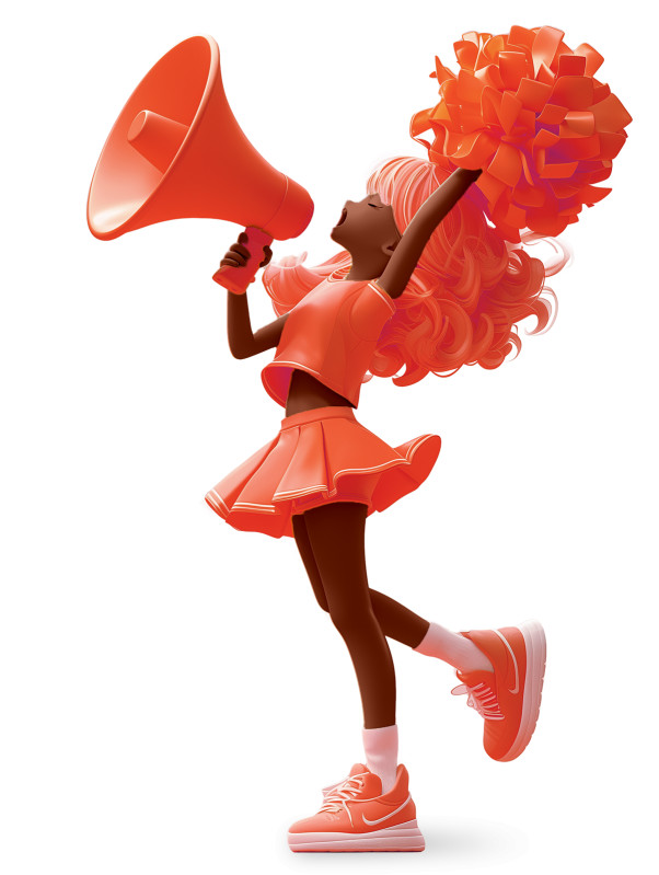 Cartoon Cheerleader Clip Art Cheerleader Clipart. Sports Graphics,