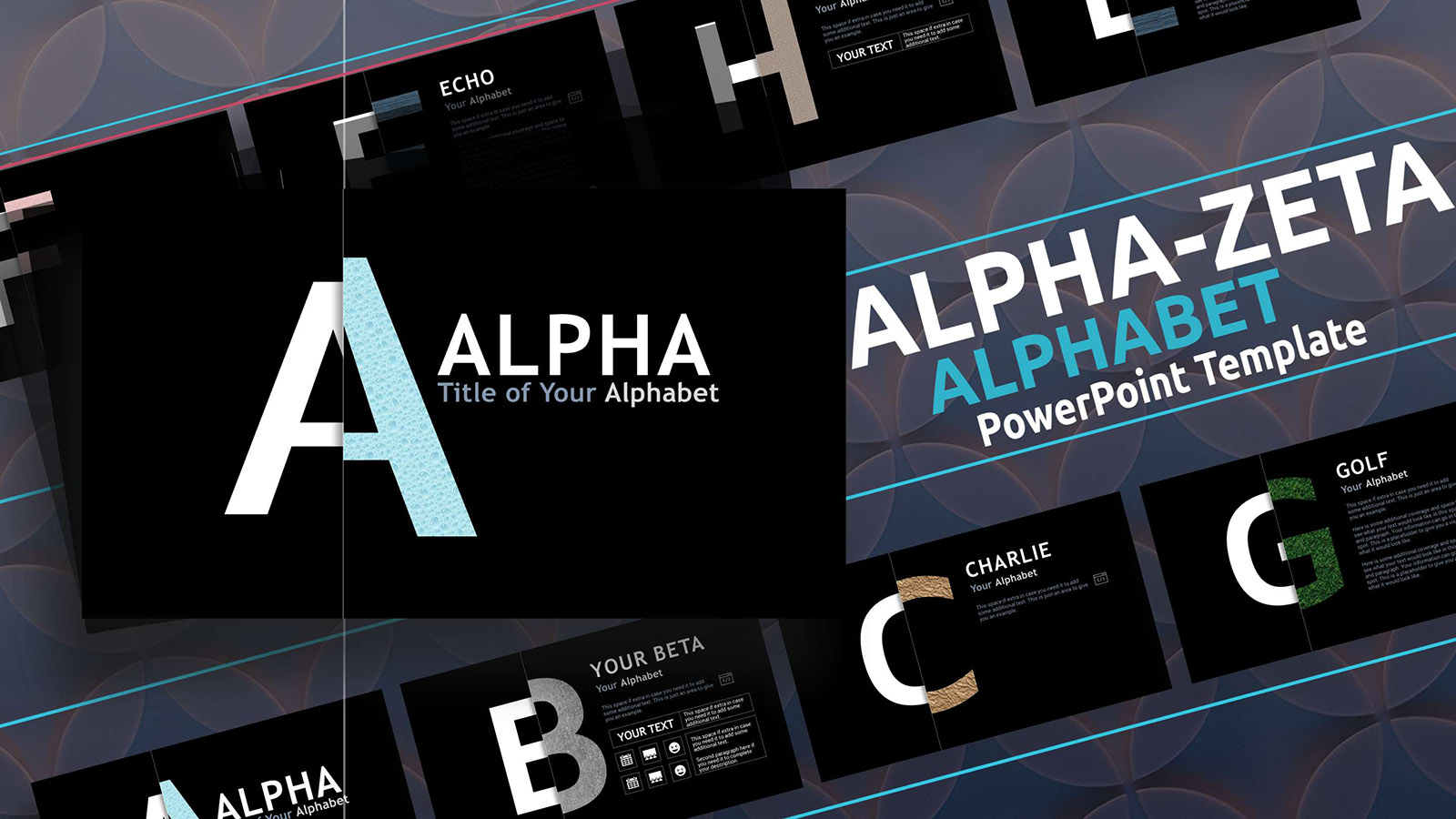 Alphabet Alpha Zeta | Presenter Media PowerPoint Template