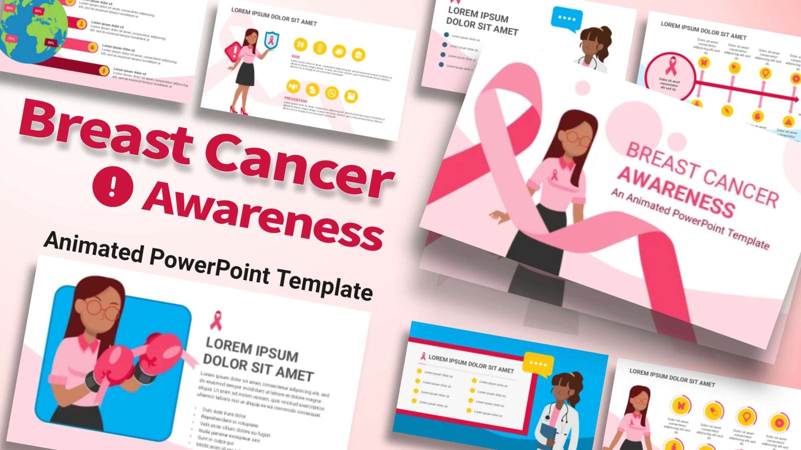 Breast Cancer Awareness PowerPoint Template Theme