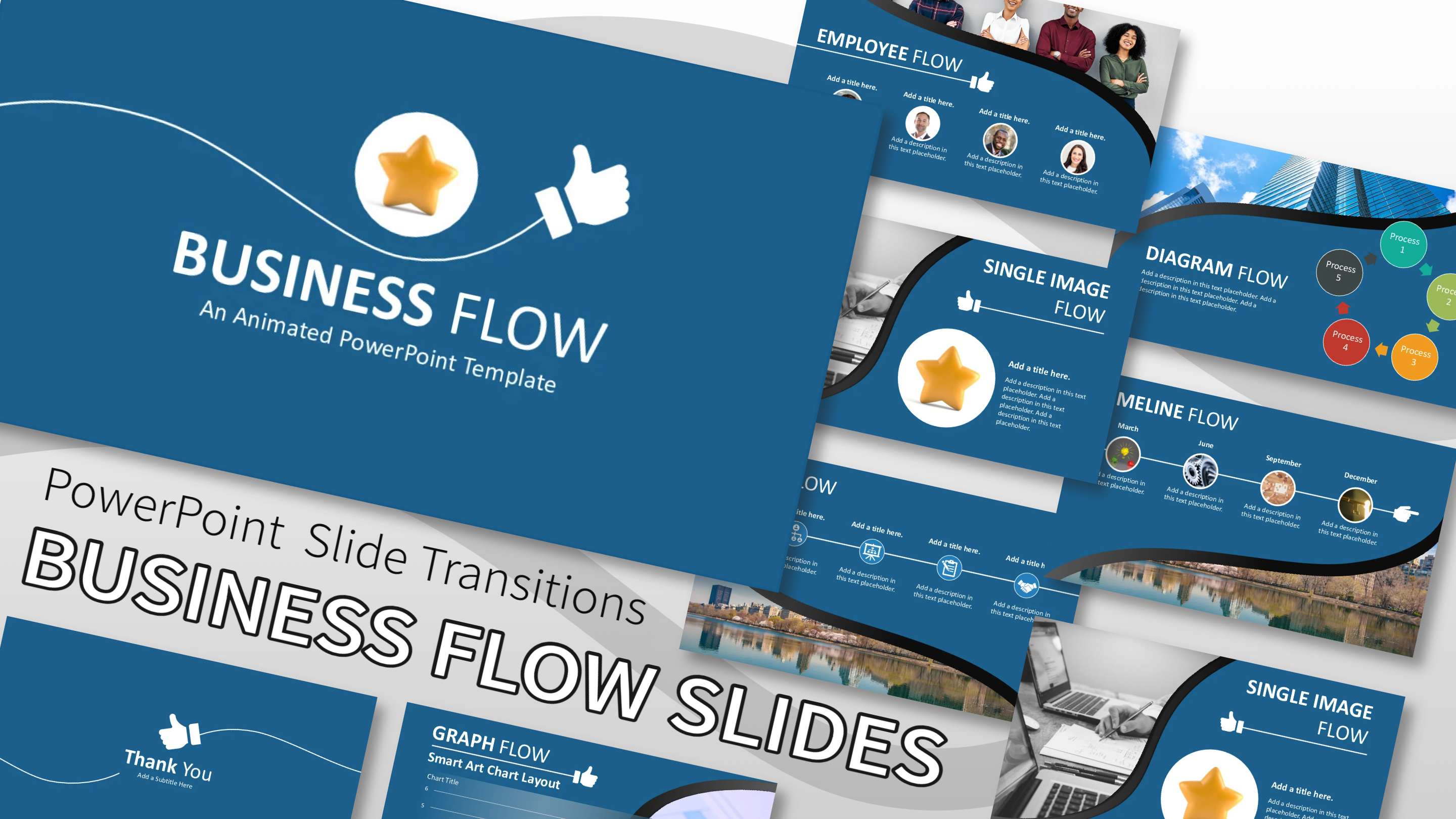 Animated Business Flow PowerPoint Template