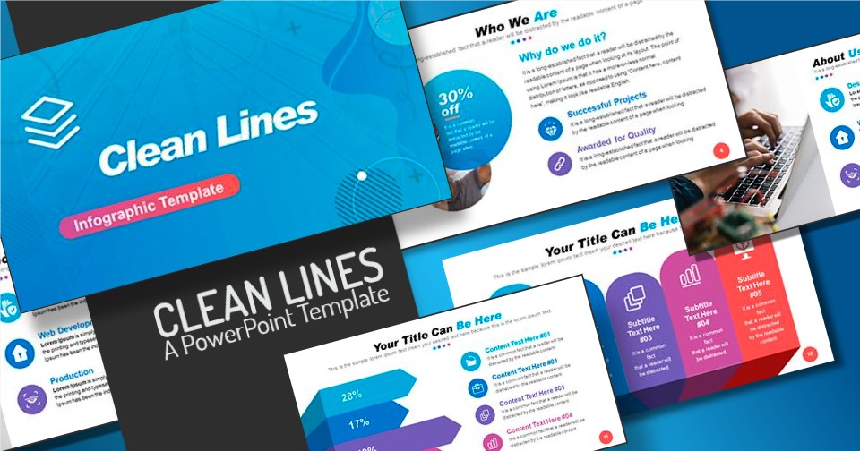 Clean Lines | A PowerPoint Template from PresenterMedia.com