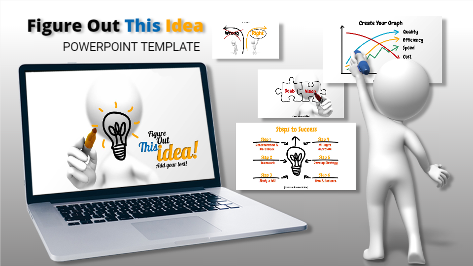 Figure Out This Idea | A PowerPoint Template from PresenterMedia.com