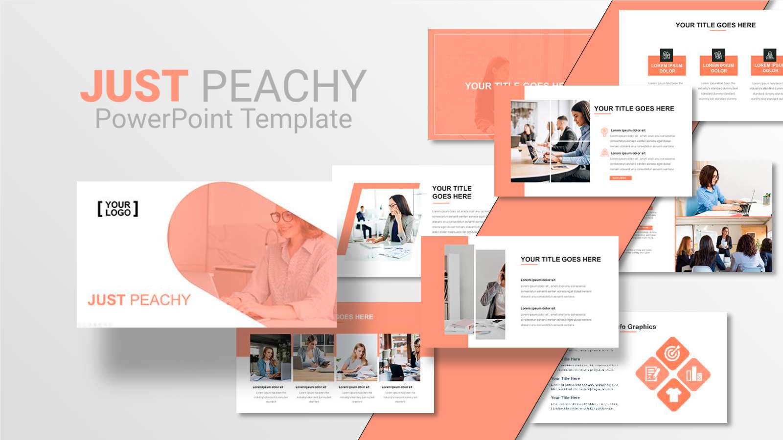 Just Peachy | A PowerPoint Template from PresenterMedia.com