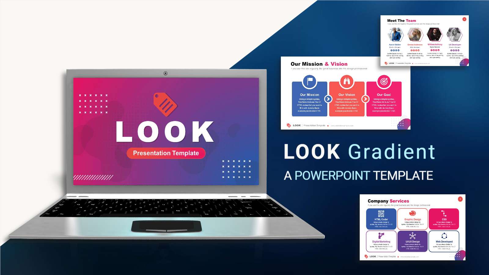 Look Gradient Template for PowerPoint