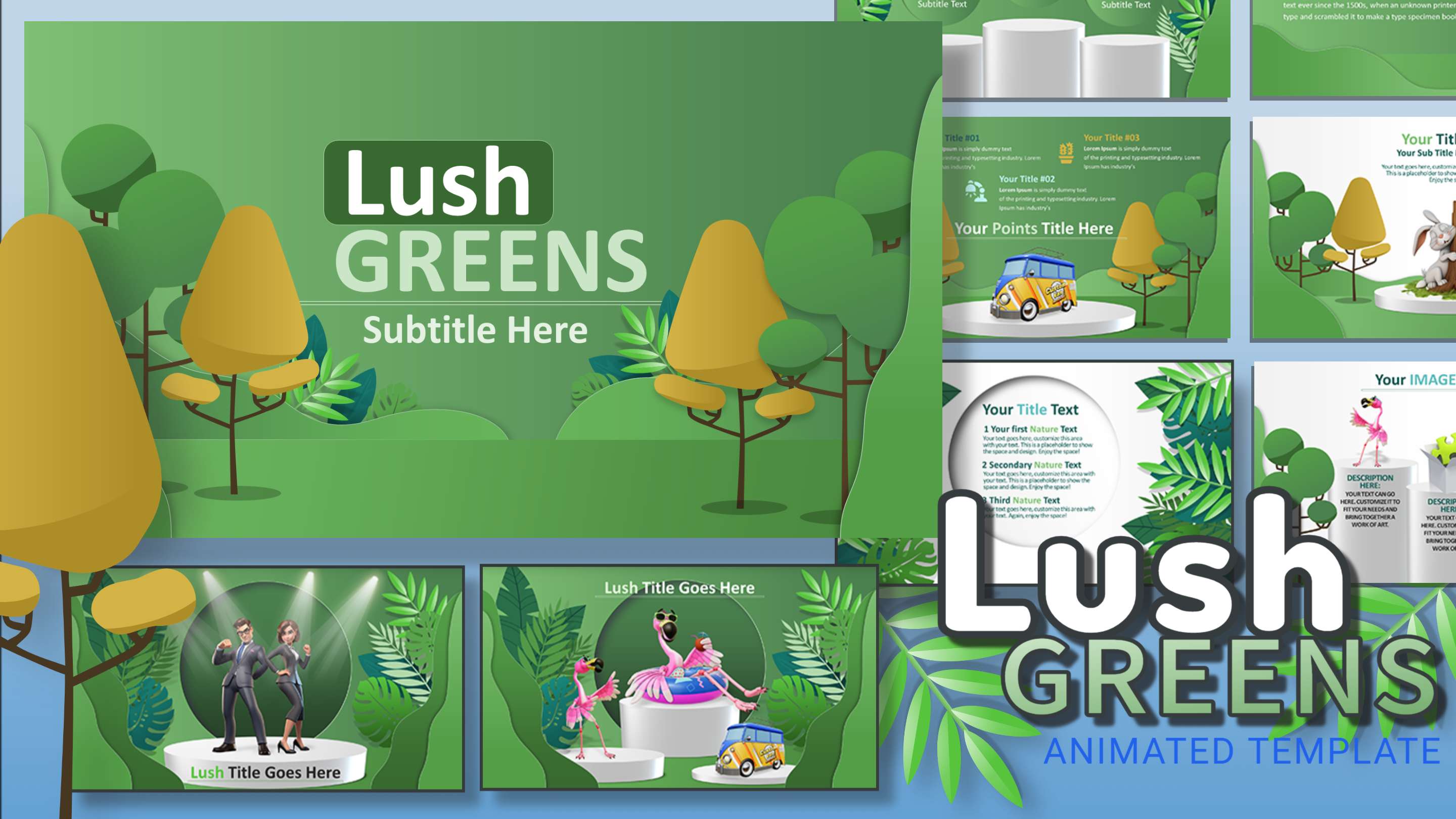 Lush Greens Powerpoint Template
