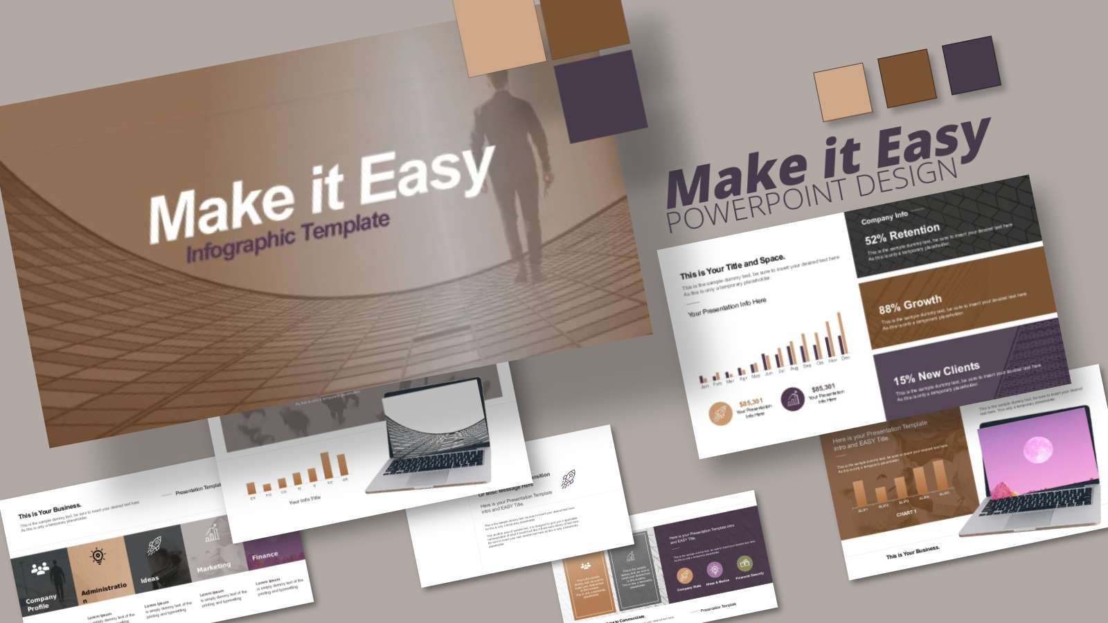 Modern PowerPoint Graph Design | PresenterMedia.com