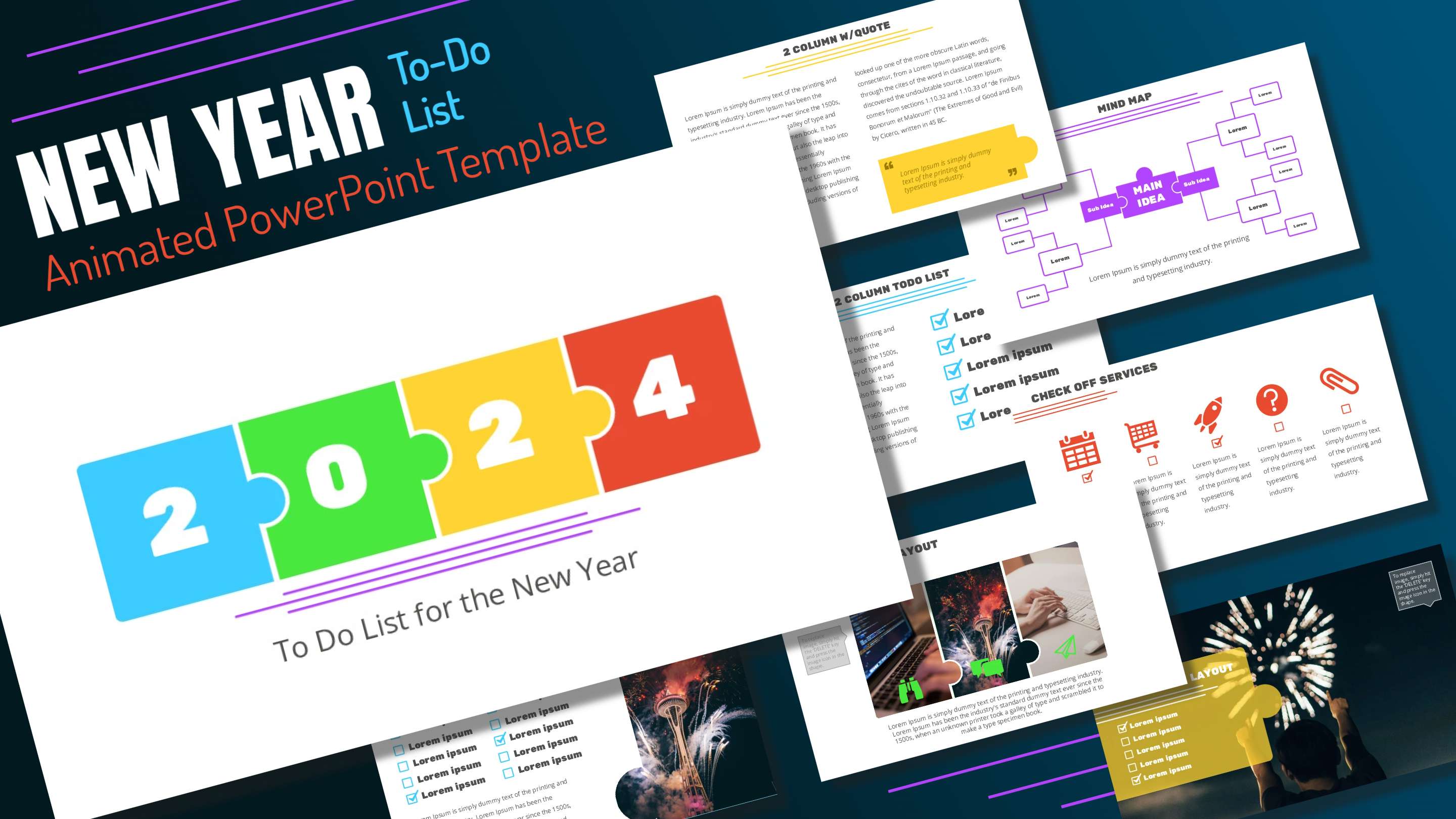 New Year To Do List PowerPoint Template | A PowerPoint Template from ...