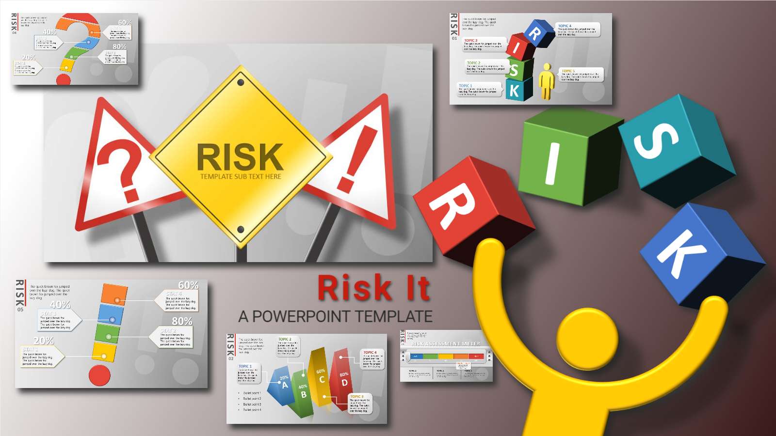 Risk It | A PowerPoint Template from PresenterMedia.com