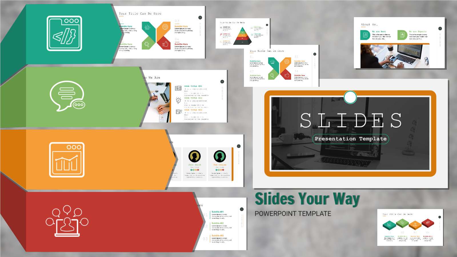 Slides Your Way | A PowerPoint Template from PresenterMedia.com