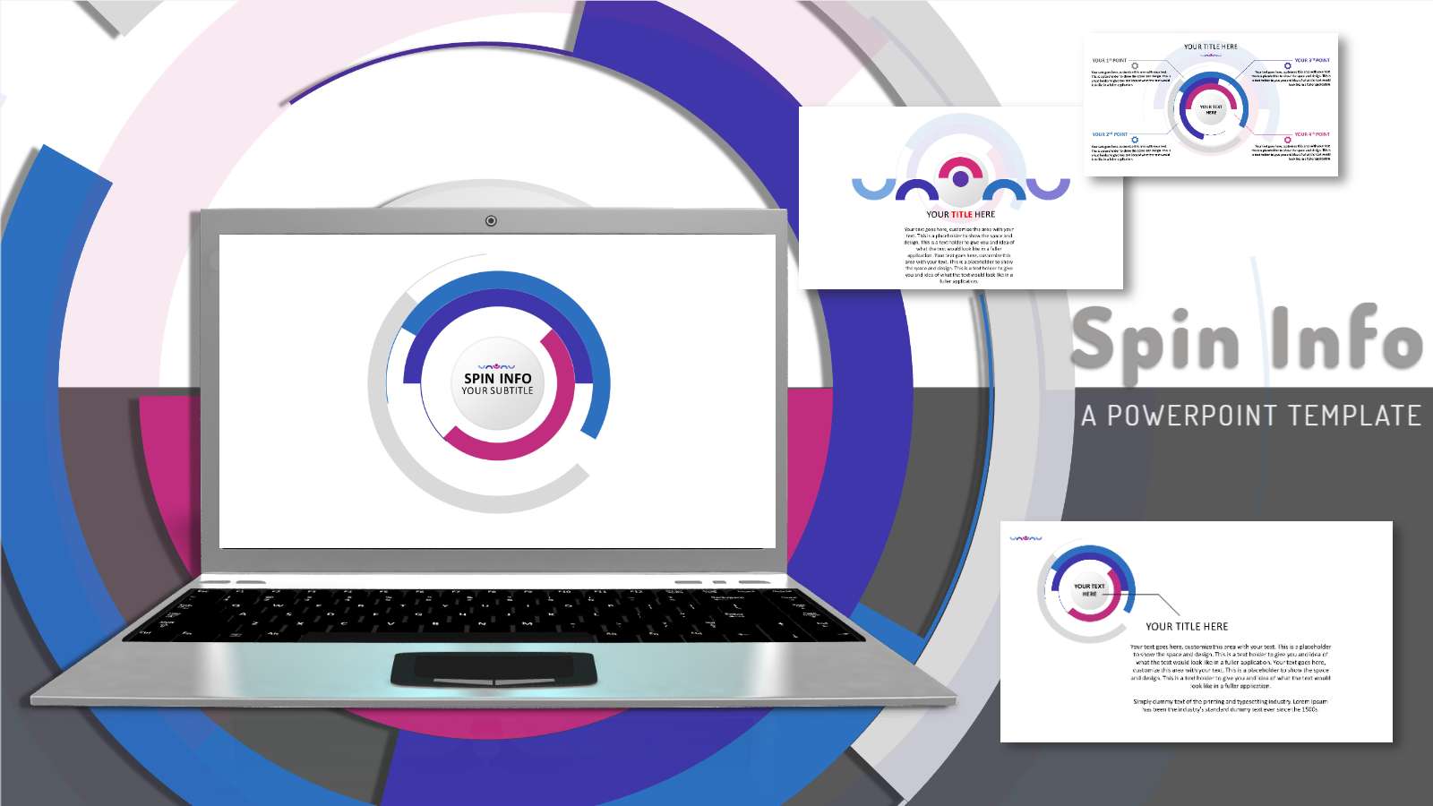 Spin Info | A PowerPoint Template from PresenterMedia.com