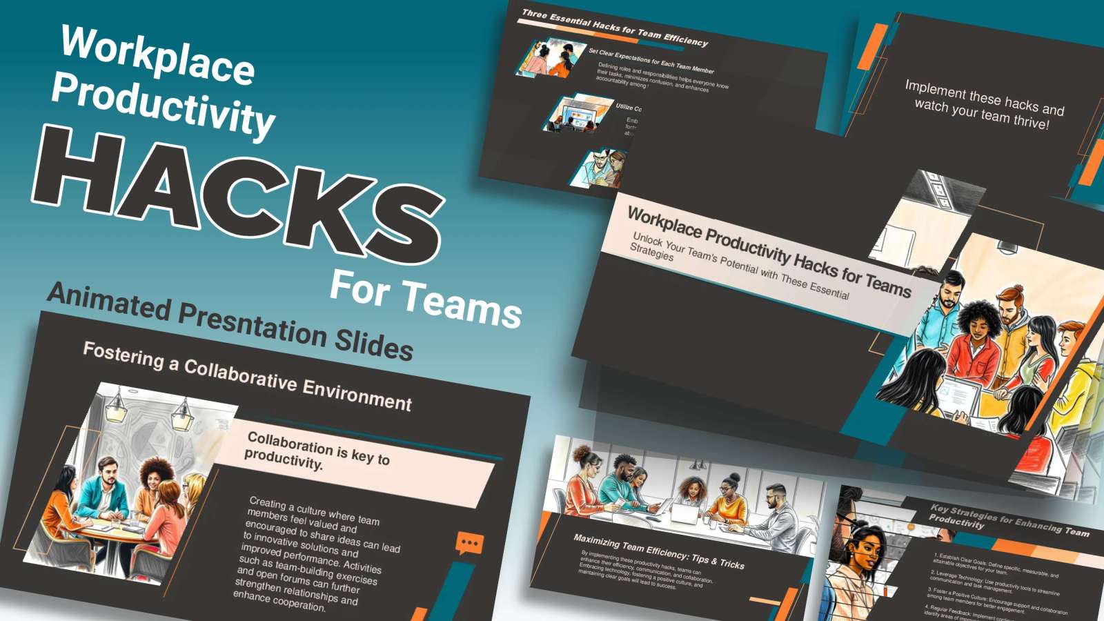 Download Team Productivity PowerPoint Template