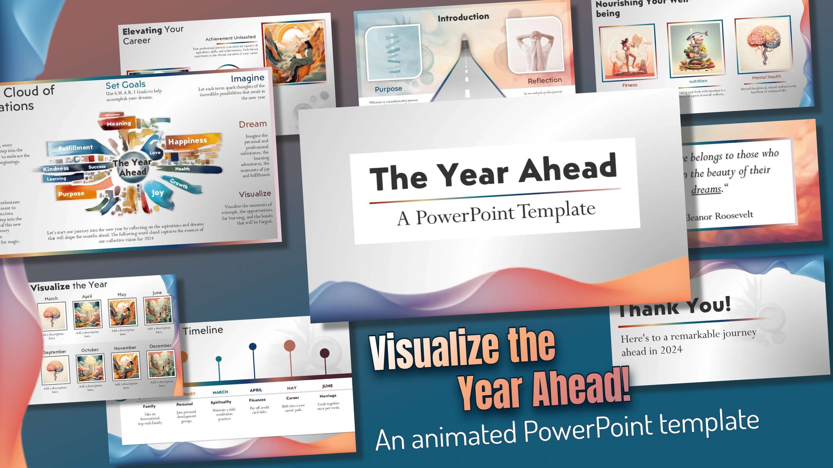 The Year Ahead: PowerPoint Template for Standout Slide Decks